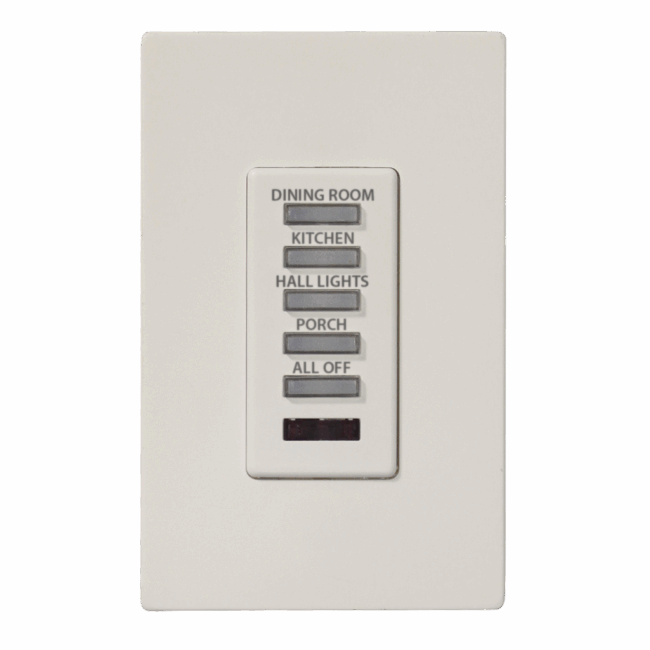 Consensio 5 Button Almond BACnet Digital Control Station - Touch-Plate ...
