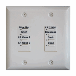 Eclipse Series 1 Button White Wall Switch - Touch-Plate Lighting & Controls