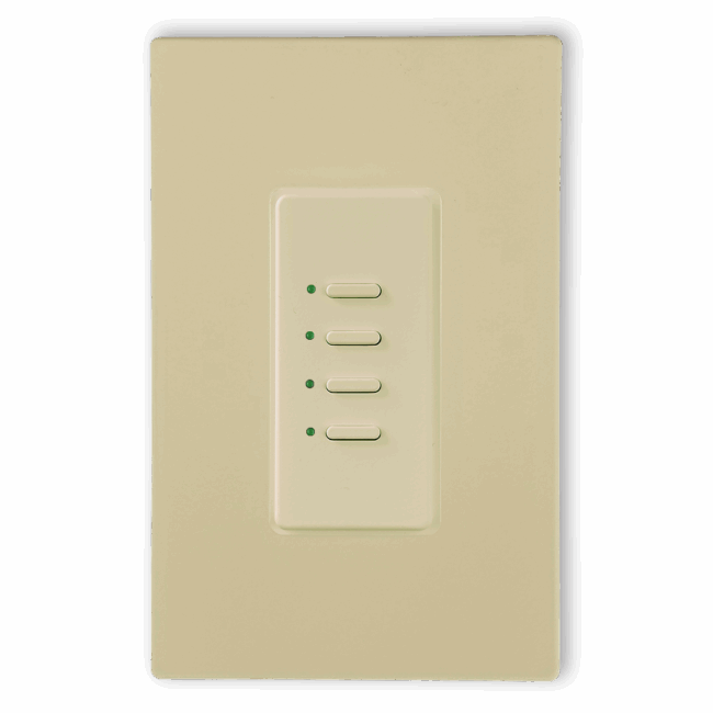Ultra 4 Button Ivory BACnet Digital Control Station - Touch-Plate ...